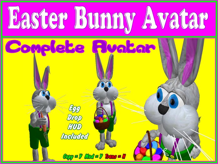 Second Life Marketplace - Easter Bunny Avatar